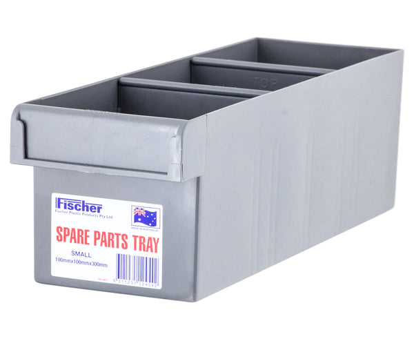 Fischer Plastic Spare Parts Trays Grey - Australian Made - Stormor Shelving
